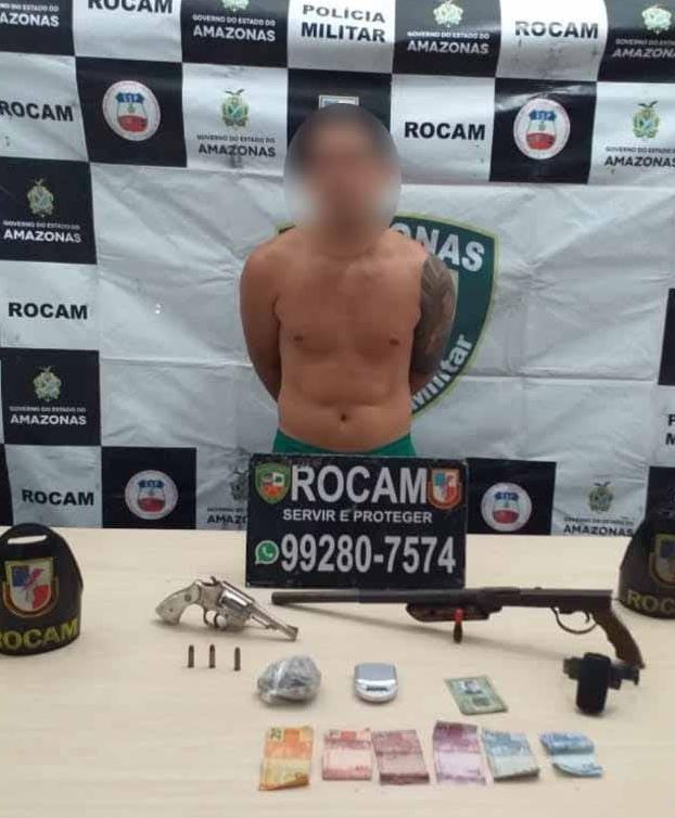 Pm Prende Homem Por Porte Ilegal De Arma E Tráfico De Drogas Ssp